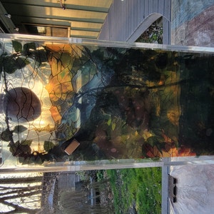 Tree of Life Stained Glass Window Cling Tree of Life Faux Stained Glass ...