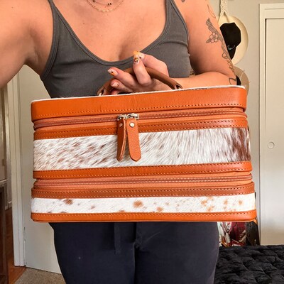 Tooled Cowhide Carry on Luggage - Etsy