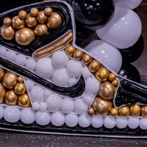 Sneaker From Balloons, Shoe Mosaic From Balloons, Decor Ideas, Mosaic ...