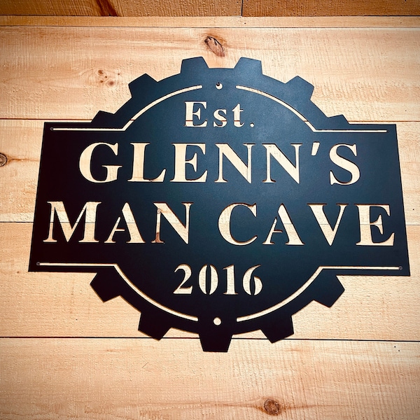 Custom Metal Man Cave Sign, Man Cave Decor, Man Cave Metal Signs ...