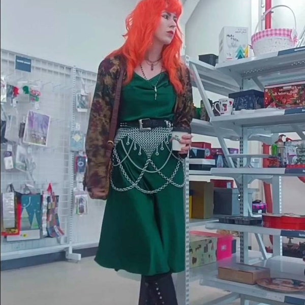 Chainmaille Collar Metal Aluminium Chainmail Jump Ring Chainmaille Neck ...