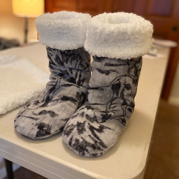 Fleece Socks Sewing Pattern: Camping Lounging Easy-to-make (digital PDF ...