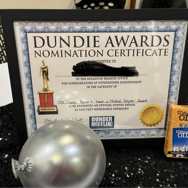 8.5x11 Dundie Award (digital File) - Etsy