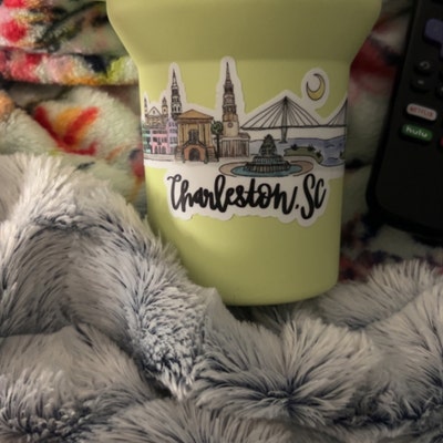 Charleston South Carolina Skyline Sticker - Etsy
