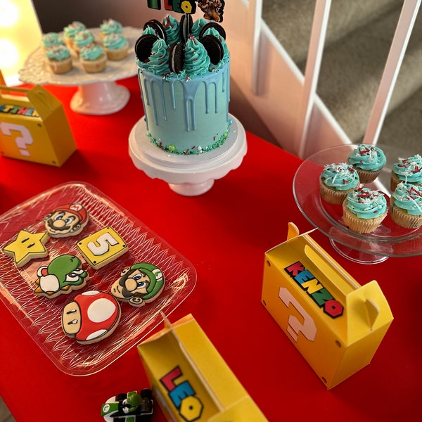 Mario Inspired Custom Name Tags - Etsy