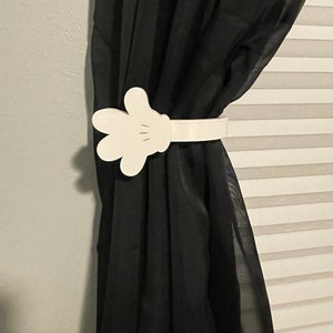 Mickey Glove Curtain Hook Tie and Curtain Ring - Etsy