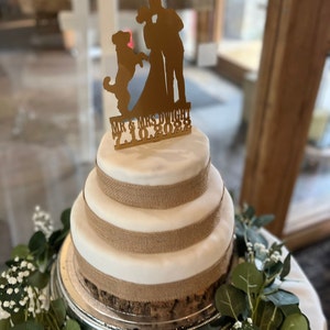 Samoyed Wedding Cake Topper - Etsy