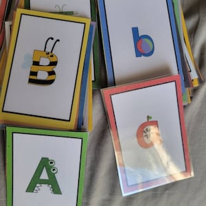Colorful Alphabet Embedded Mnemonic Flashcards With Durable Magnetic ...
