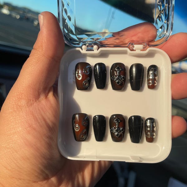 Friday the 13th Inspired Press on Nails Luxury Nails Halloween Nails ...