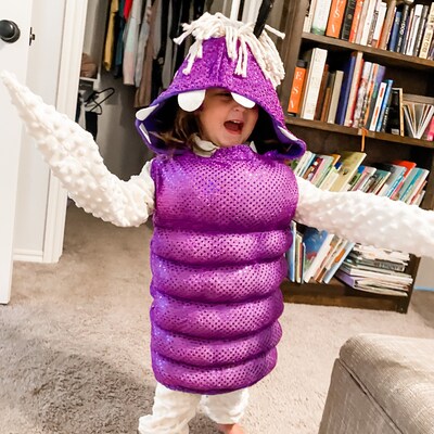 Boo Costume, Purple Monster Costume - Etsy