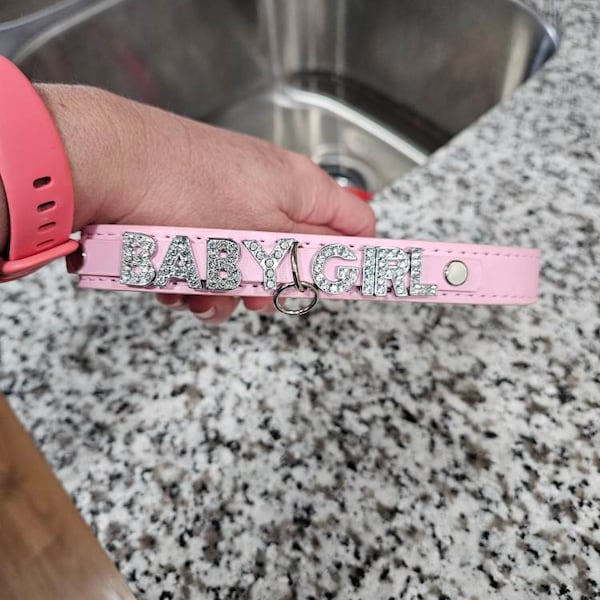 Custom Women Choker Collar,name Choker Collar,word Collar Necklace ...