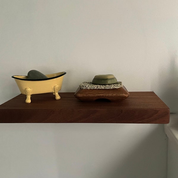 Long Mahogany Floating Shelves | 12" to 60" Lengths - Etsy