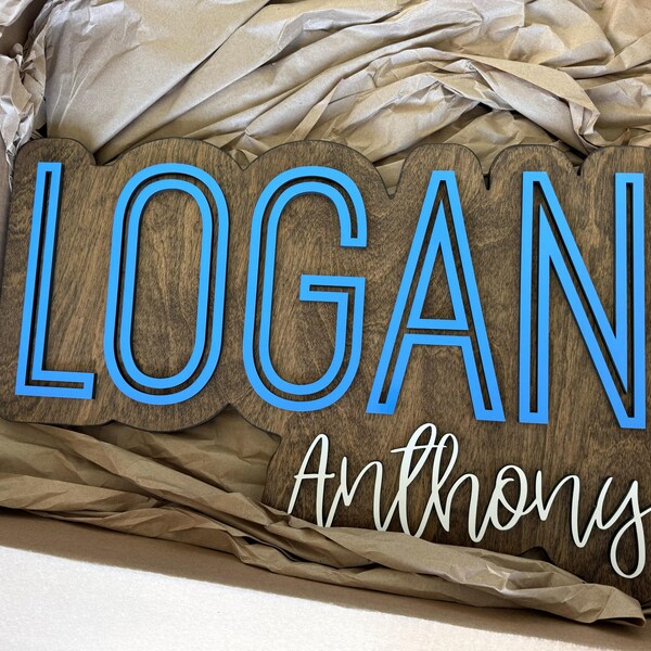 Name Cutouts for Nursery, Wooden Letters, Name Sign, Nursery Letters ...