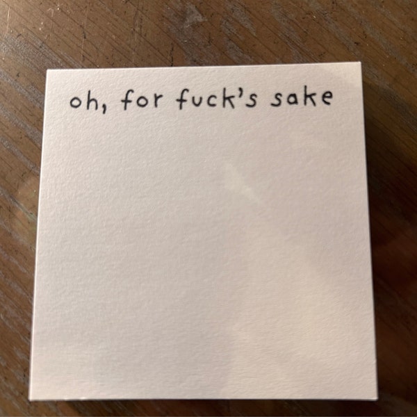 Funny "for Fuck's Sake" Sticky Note, Gag Gift, Stocking Stuffer - Etsy