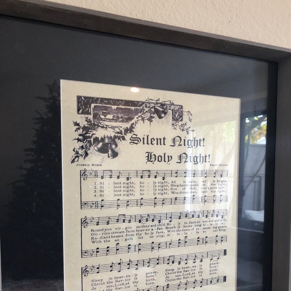 Silent Night Holy Night Christian Home & Office Decor Christmas Carol ...