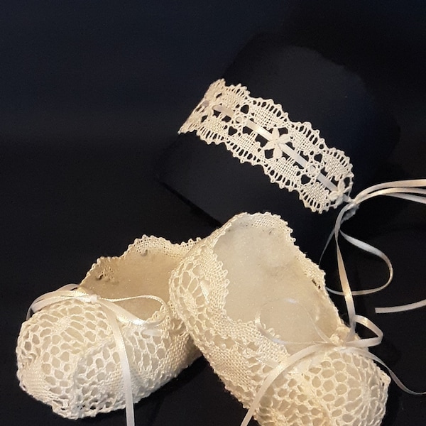 Bobbin Lace Patterns: Baby Headbands & Shoes (PDF Pattern) - Etsy