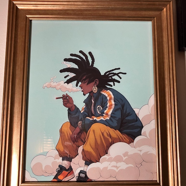 Stank Face Bathroom Art, Male Canvas Print Gift, Light Skinned African ...