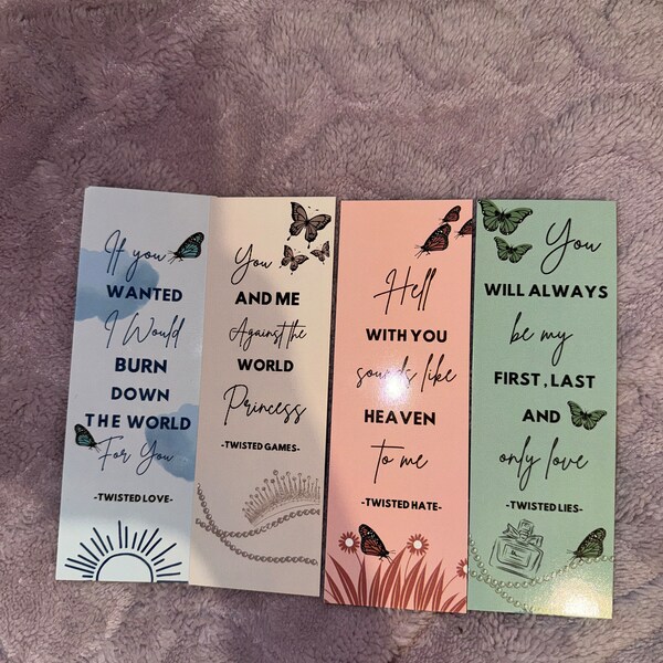 Twisted Series Bookmarks - Twisted Love | Twisted Games | Twisted Hate ...