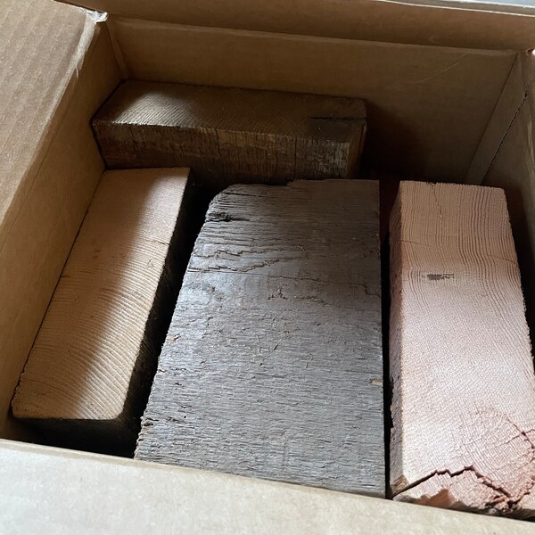 Reclaimed Wood Blocks: Rustic Sculpture & Craft Supplies - Etsy