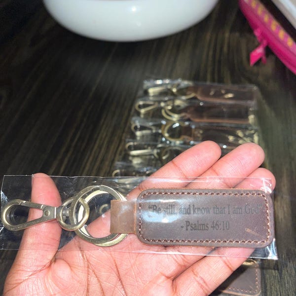 Church Bulk Keychain Custom Bible Verse Accessory Personalized ...