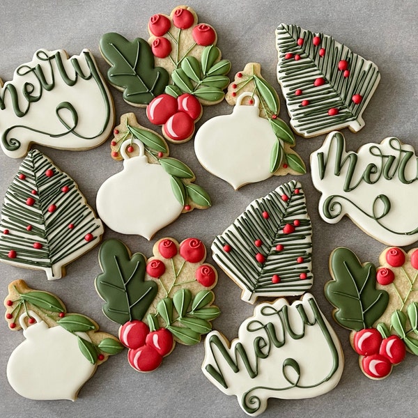 Merry Lettering Cookie Cutter - Etsy
