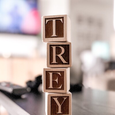 Baby Wooden Blocks Pregnancy Announcement Baby Photo Props Custom Wood ...