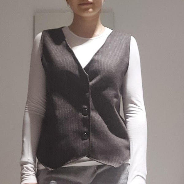 Women Waistcoat Sewing Pattern, Ladies Vest Pattern, Waistcoat Jacket ...
