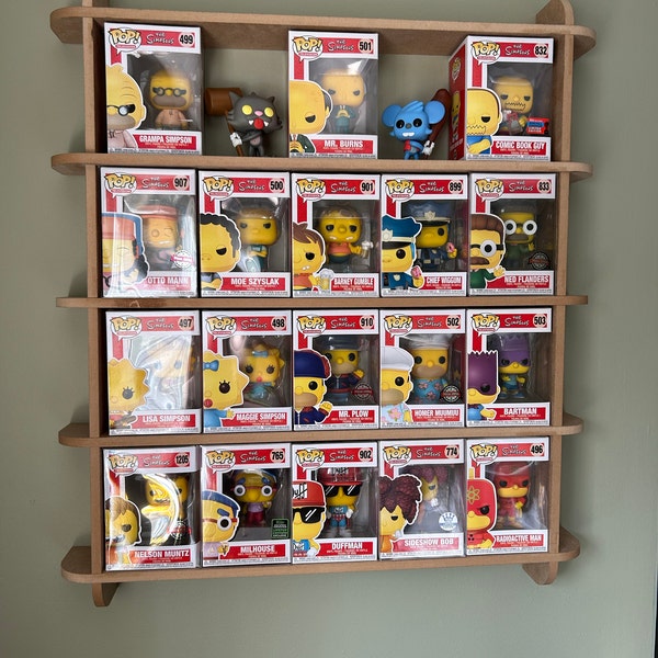 Funko Pop Display Shelf, Wall Display Unit, MDF, Pop Vinyl, Storage for ...