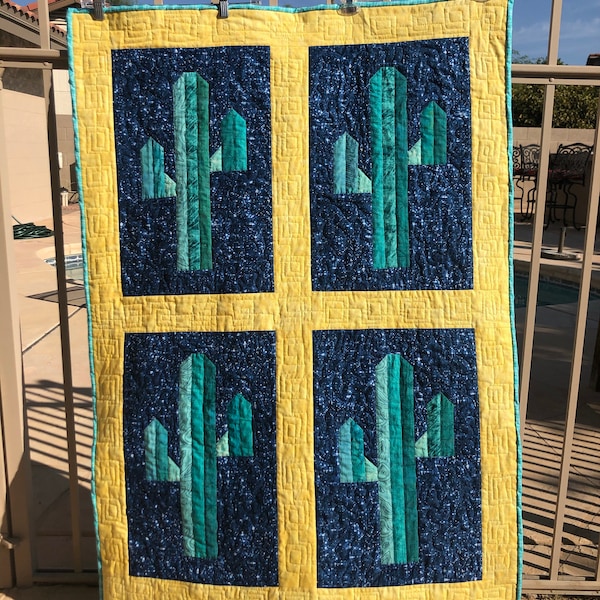 Sonoran Saguaro Quilt Pattern (printed Copy) - Etsy