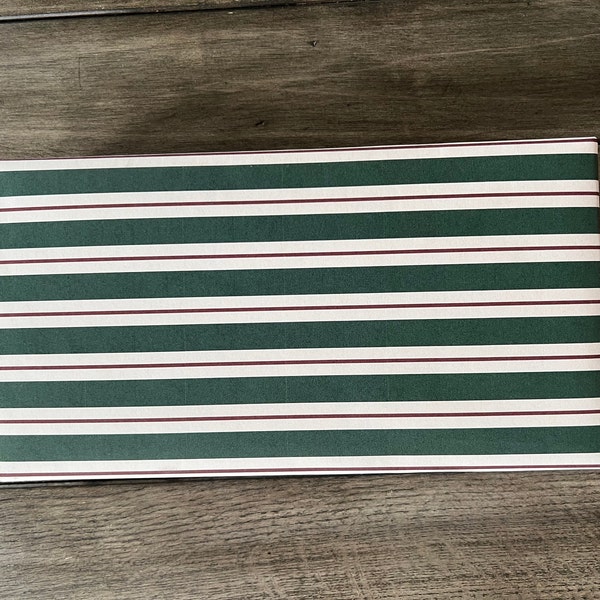 Striped Wrapping Paper Holiday Gift Wrap Green Gift Wrap Elegant ...