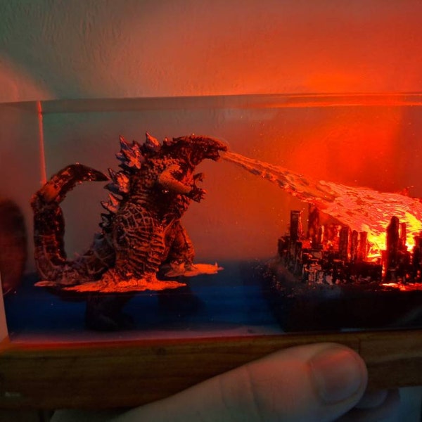 Nuclear Explosion Bomb Diorama, Model LIGHT Night Lamp Nuke Fallout ...