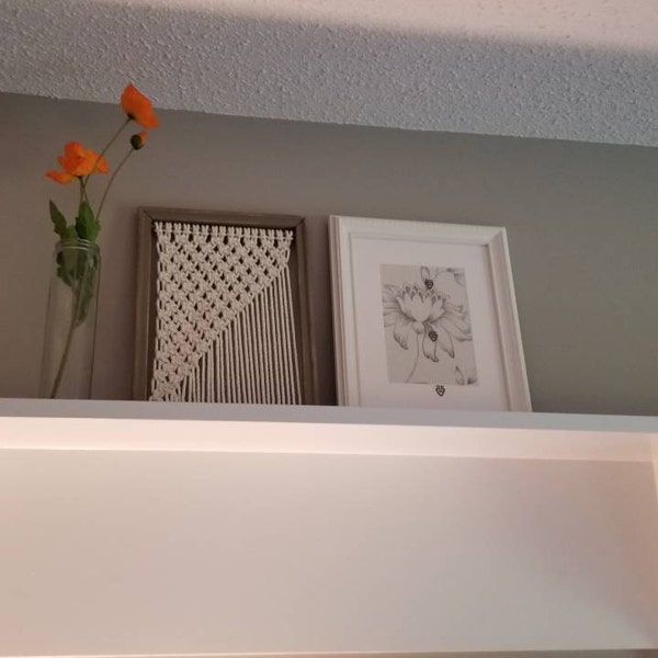 Framed Macrame Wall Art / Macrame in a Frame / Macrame Hanging in a ...