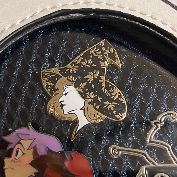 Little Halloween Witch Hard Enamel Pin - Etsy