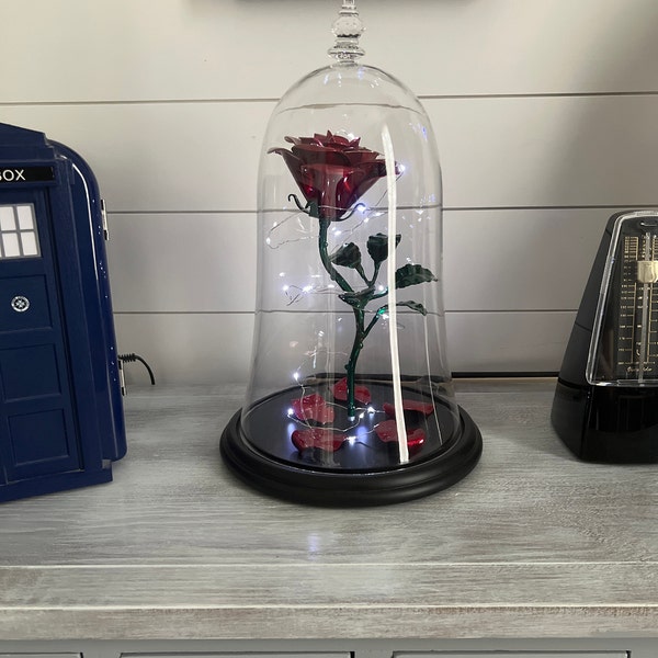 The Enchanted Aluma Rose - Beauty and the Beast Replica With Engravings ...