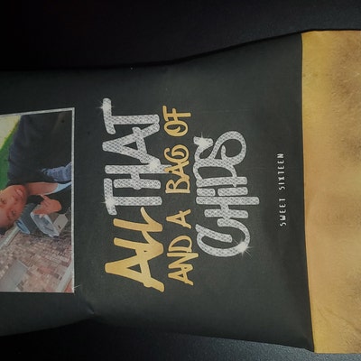 Gold Drip Prom Chip Bag Dripping Gold Water Label Prom - Etsy