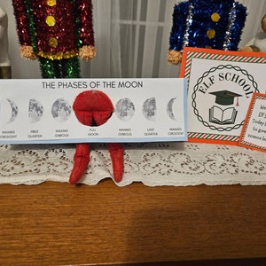 Printable Elf Planning Calendar, Printable Elf Calendar PDF, December ...