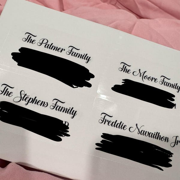 Clear Guest Address Labels/transparent Custom Wedding Address Labels ...