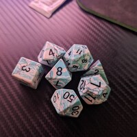 Coral Fossil Gemstone Polyhedral Dice Set: Hand Carved With Quality ...