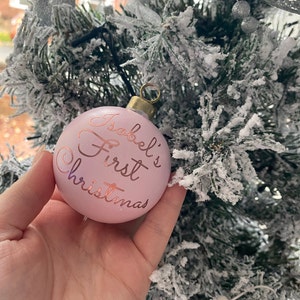 Christmas Bauble Name Labels, Decal Vinyls, Personalised Name Labels ...