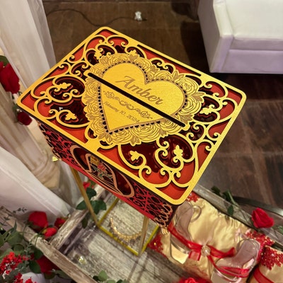 Tangled Sun Wedding Card Box, Rapunzel Quinceanera Money Box ...