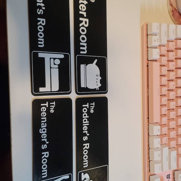 3D Printed 'the Office' Style Room Signs: Customizable - Etsy