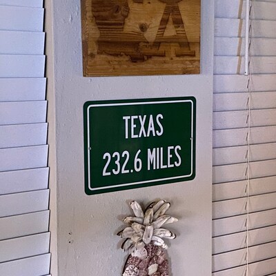 Personalized Highway Distance Sign To: Custom Location, Great Unique ...