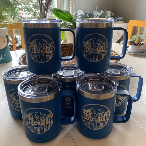 Laser Engraved Personalized Coffee Mugs - Custom Cups With Image, Logo ...