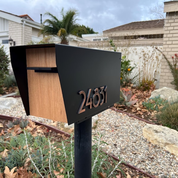 Post-mounted Mailbox - Custom Mailbox - Contemporary - Modern Design ...