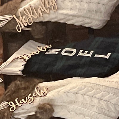 Laser Cut TABLE NAME Free Standing Wooden Table Names Personalised ...