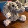 Fingerknit Chunky Elephant Plushie Pattern With Video Tutorial Elephant ...