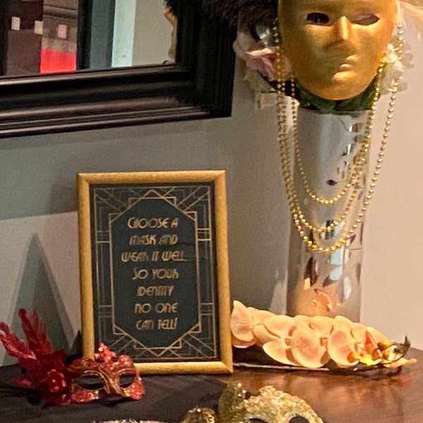 6 Prohibition Party Bootlegger Labels Set, Speakeasy Decoration ...