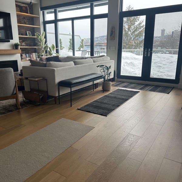 Custom Cool CHUNKY Rugs Runner for Home Decor, ECRU Cut to Size, LOOP ...