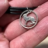 Irish Red Deer Pendant, Irish 1 Pound Coin, Cut Coin Jewelry, Irish ...