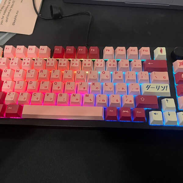 Darling Zero Two Keycap Set 129 Piece Cherry Profile PBT Subdye - Etsy